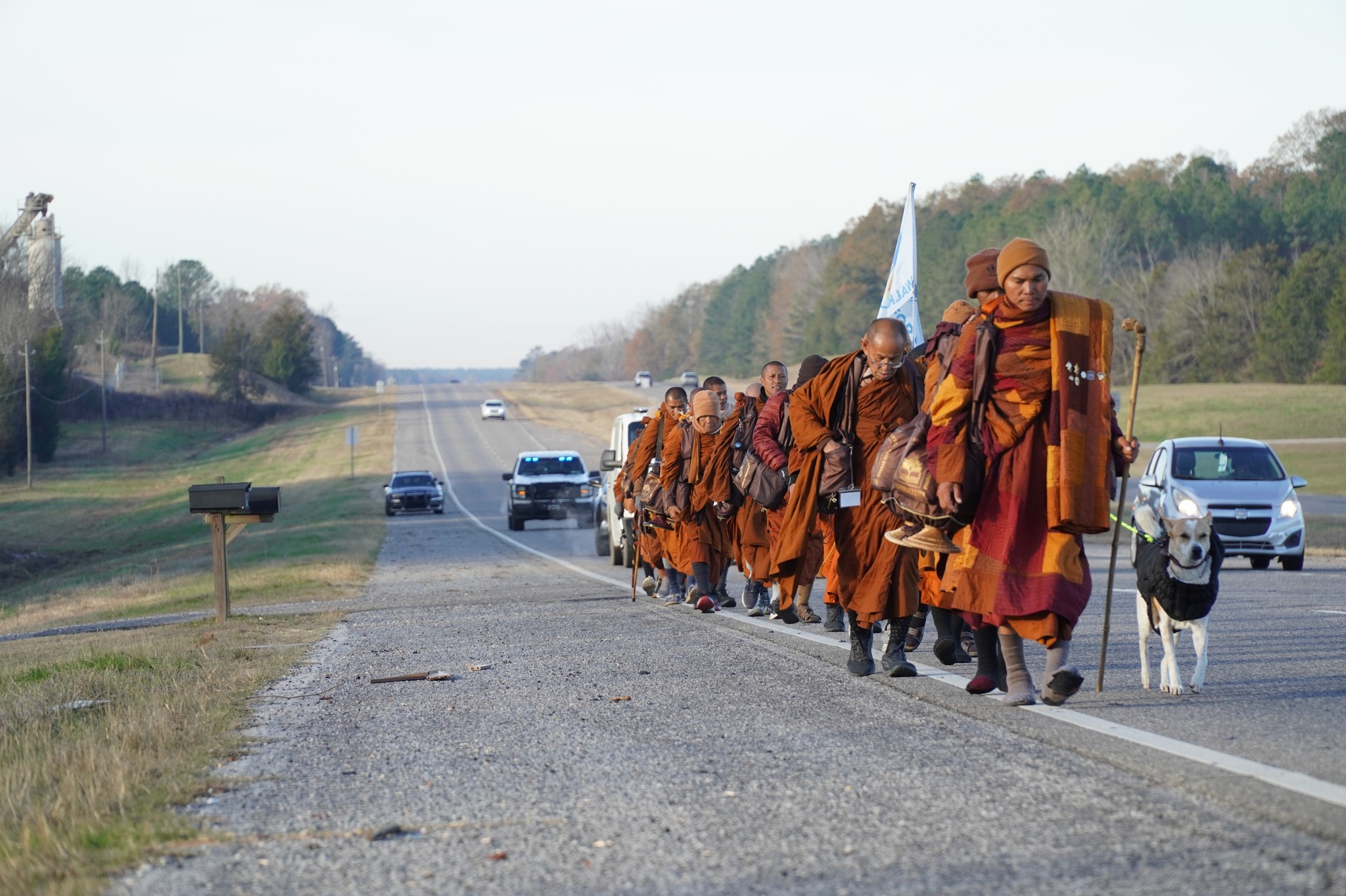 Monks Unprecedented 'Walk for Peace' Take New U.S. Route - Heading ...