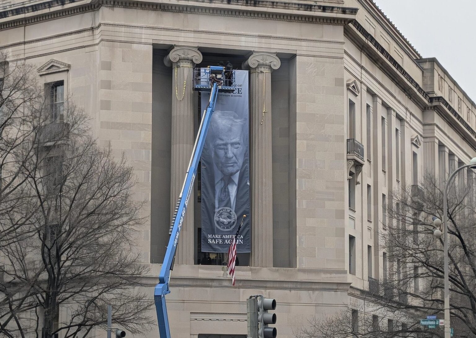 Trump Slaps His FACE on DOJ Building in Authoritarian Flex - NOTICE News